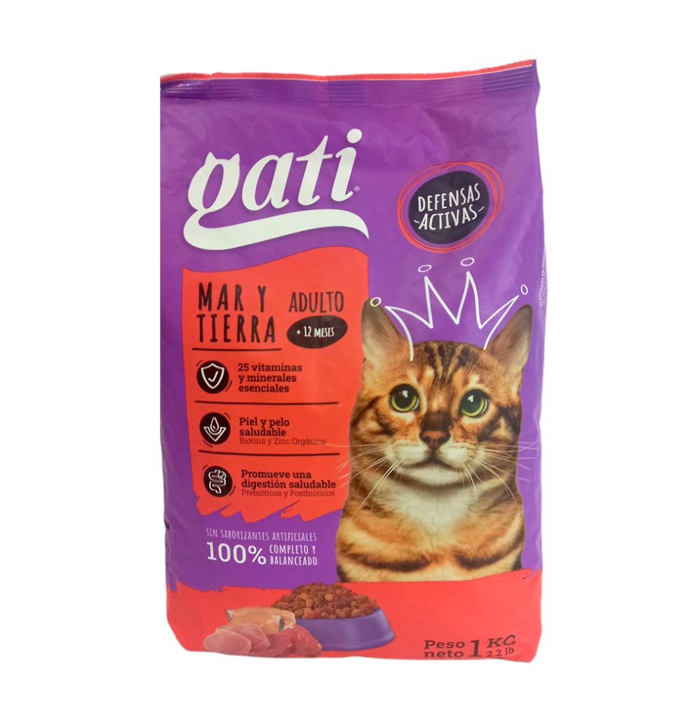GATI MAR Y TIERRA ADULTO 1KG | Supermercado El Éxito
